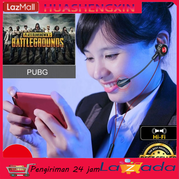 Headphone 3,5mm tanpa mikrofon/Gaming Headset Earphone With Microphone Volume Control PC Gamer ...