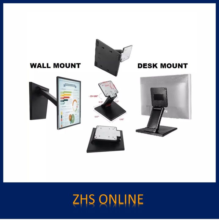 UNIVERSAL stand ADJUSTABLE LCD/LED STAND MONITOR BRACKET /WALL/DESK ...