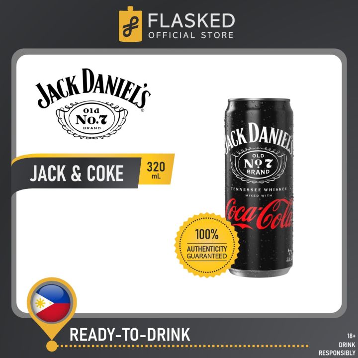Jack Daniel's & Coke Can 320ml Expiration Date: APRIL 2025 | Lazada PH