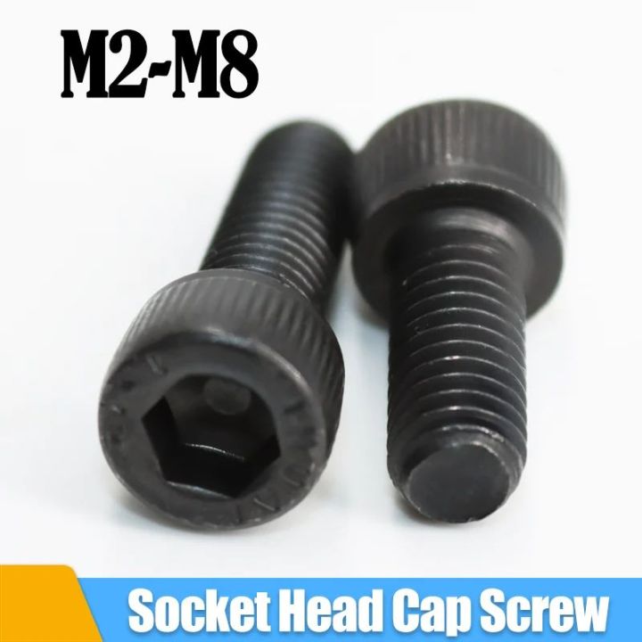 Hex Socket Head Cap Thread Screw 12.9 Carbon steel Allen Black ...