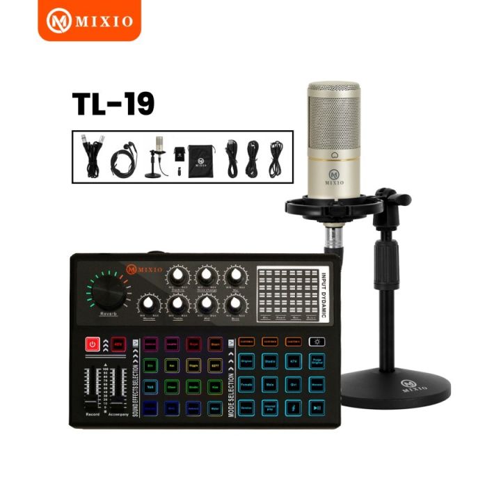 MIXIO TL-19 48V PAKET PREMIUM Soundcard Mikrofon Live Streaming ...