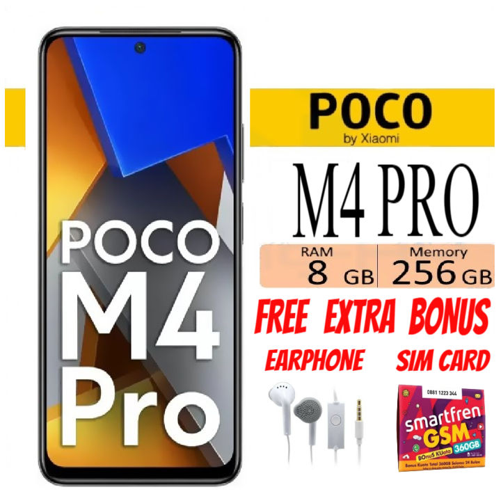 SALE !!! HP POCO M4 PRO RAM 8 GB 256 GB Garansi Ex-Inter -FREE SIM CARD ...