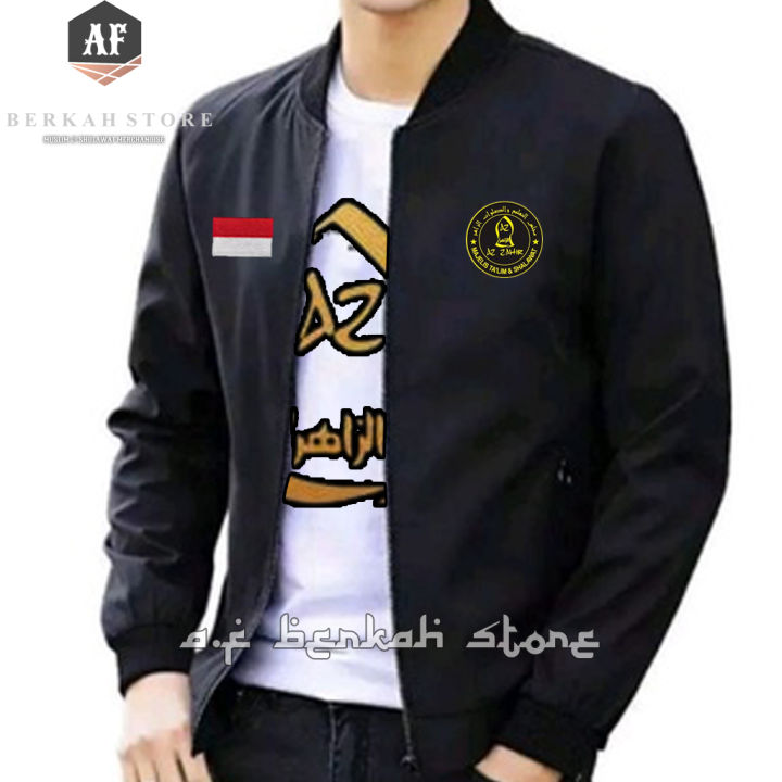 Jaket Majelis Azzahir Jaket Sholawat | Model Bomber Bahan Polyester ...