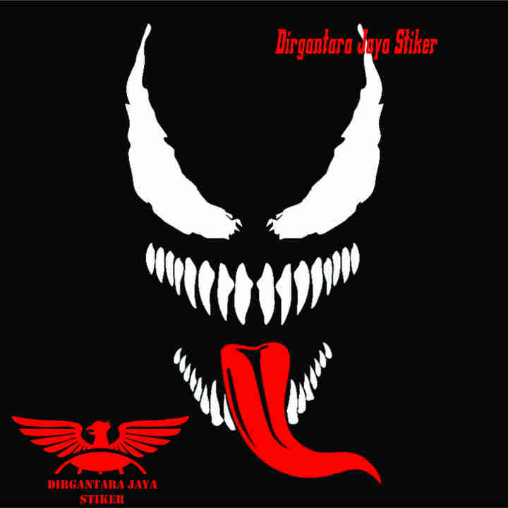 STICKER VENOM STIKER VENOM STIKER VENOM LOGO LOGO VENOM TENGKORAK LIDAH ...