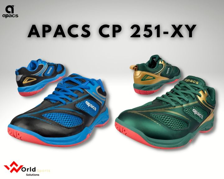 APACS CP 251-XY Badminton Shoes FREE SOCK (ORIGINAL) | Lazada