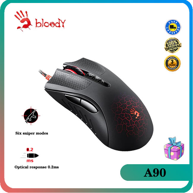 A4Tech Bloody A90 Infrared-Micro Switch Gaming Mouse usb mouse b ...