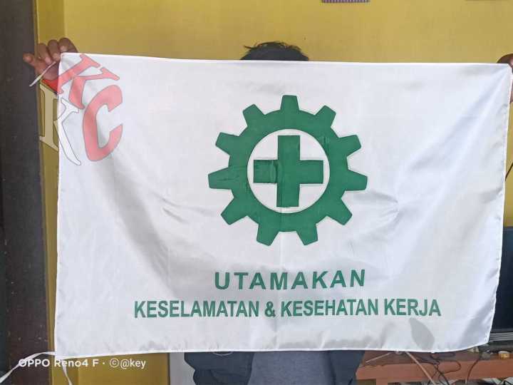 BENDERA LOGO KESEHATAN DAN KESELAMATAN KERJA BENDERA LOGO K3 | Lazada ...