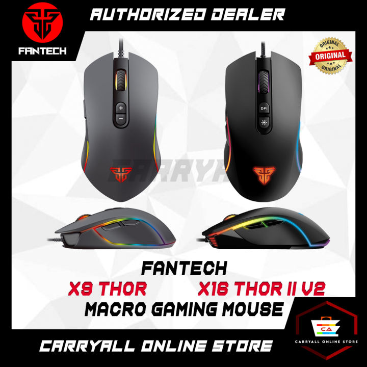 FANTECH X9 | X16 II v2 Macro Pro Gaming Mouse RGB Chroma Lights | Lazada PH