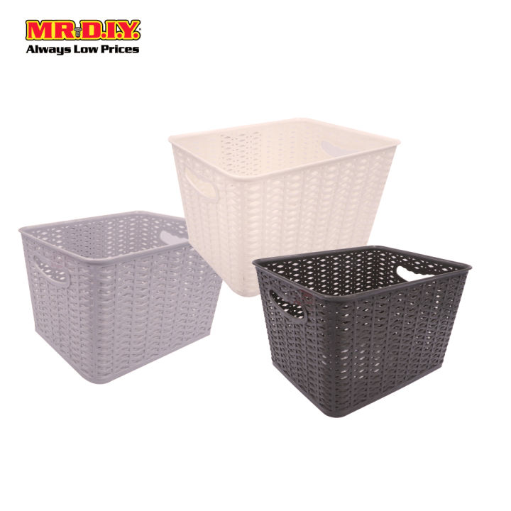 (MR.DIY) Multi-Purpose Plastic Storage Basket Organizer | Lazada