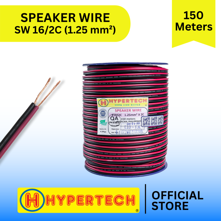 Hypertech SPEAKER WIRE # 16/2 - 150meters - Stranded - Pure Copper Wire ...