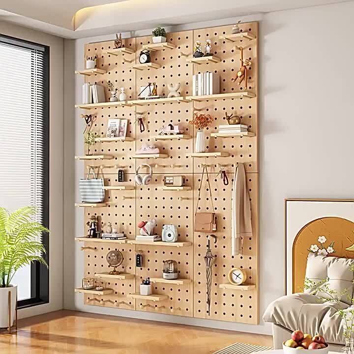 Spot parcel post Solid Wood Wire-Wrap Board Wall Wooden Shelf Desk ...