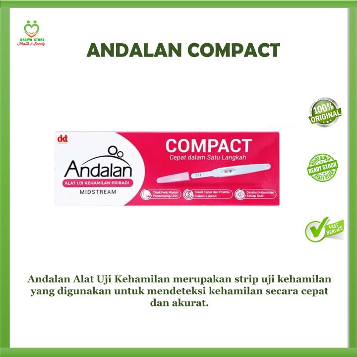 Testpack Tes Kehamilan ANDALAN Midstream Compact /Tes Hamil Alat Uji ...