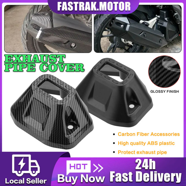 2IN1 Motorcycle Muffler Tip Cover Heat Guard Muffler Cover For Honda ...