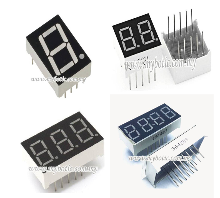 7 Segment Display Common Anode (1,2,3 & 4 Digit) | Lazada