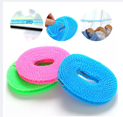 Xiesho Nylon Clothesline Windproof Clothes Drying Rope Travel Clothes ...