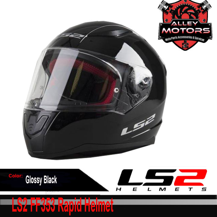 LS2- FF353 Rapid Single Mono Helmet Gloss Black By Alley Motors | Lazada PH