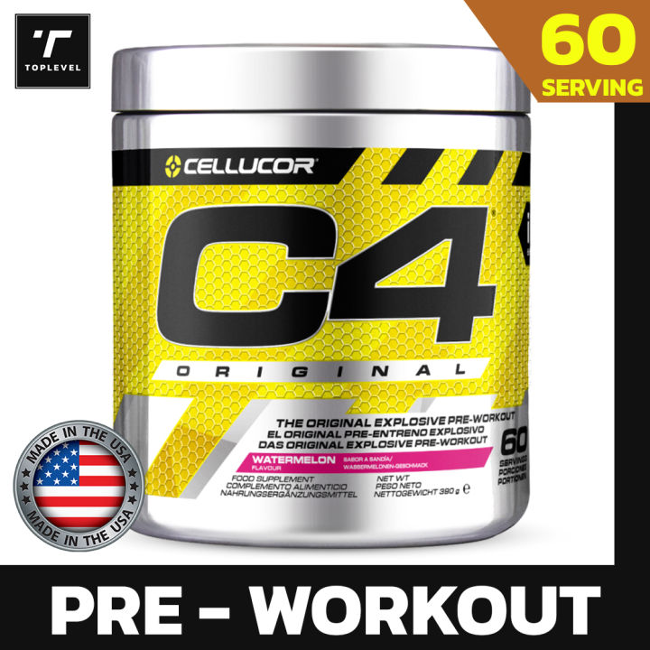 CELLUCOR C4 ORIGINAL Pre-Workout 60 Serving เพิ่มแรง เพิ่มพลัง ก่อนออกกำลังกาย | Lazada.co.th