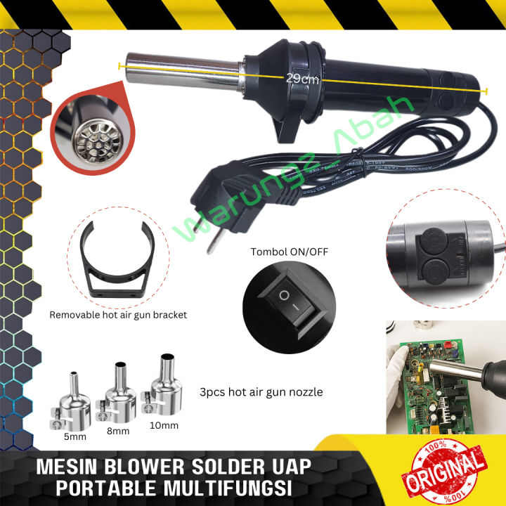MESIN ALAT BLOWER PEMANAS TIMAH SOLDER UAP PORTABLE QUICK HEAT HOT AIR ...