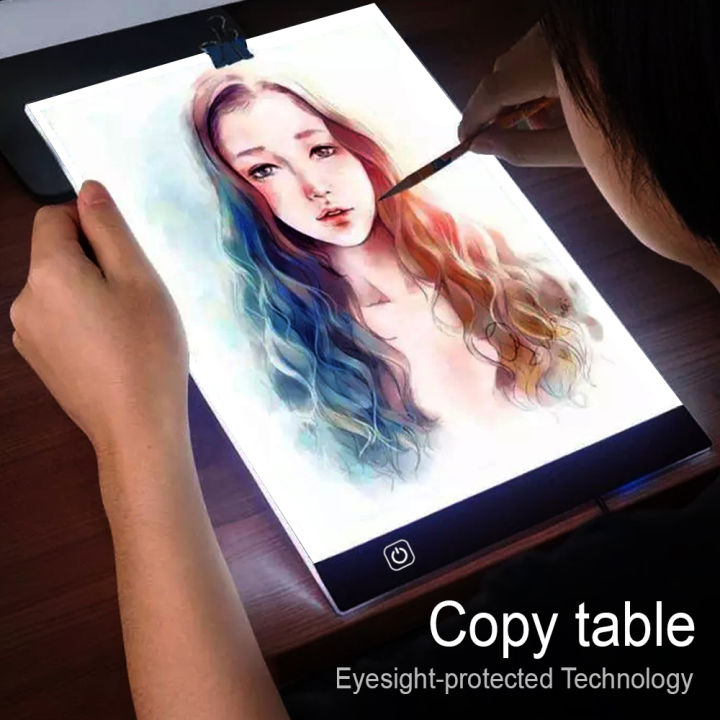 A4 LED Drawing Tablet Digital Graphics Pad USB LED Light Box Copy Board Electronic Art Graphic ...