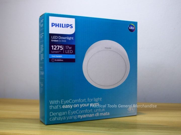 PHILIPS LED Round Surfaced Mounted Downlight Eridani Cool Daylight 17w ...