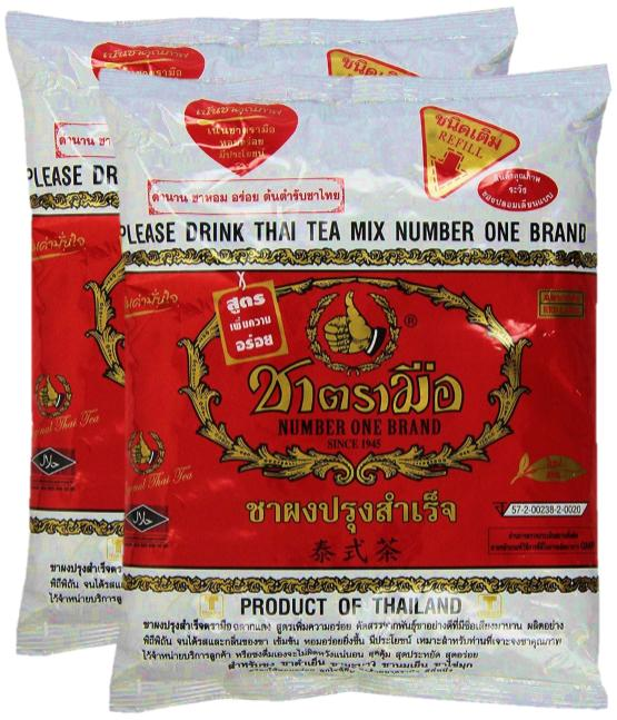 ChaTraMue Instant Thai Tea Mix ชาตรามือ ชาไทยผงปรุงสำเร็จฉลากสีแดง 400 ...