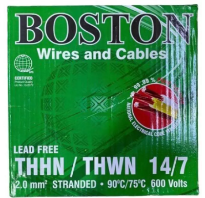 Boston 2.0mm #14 THHN Stranded Wire 150/roll | Lazada PH
