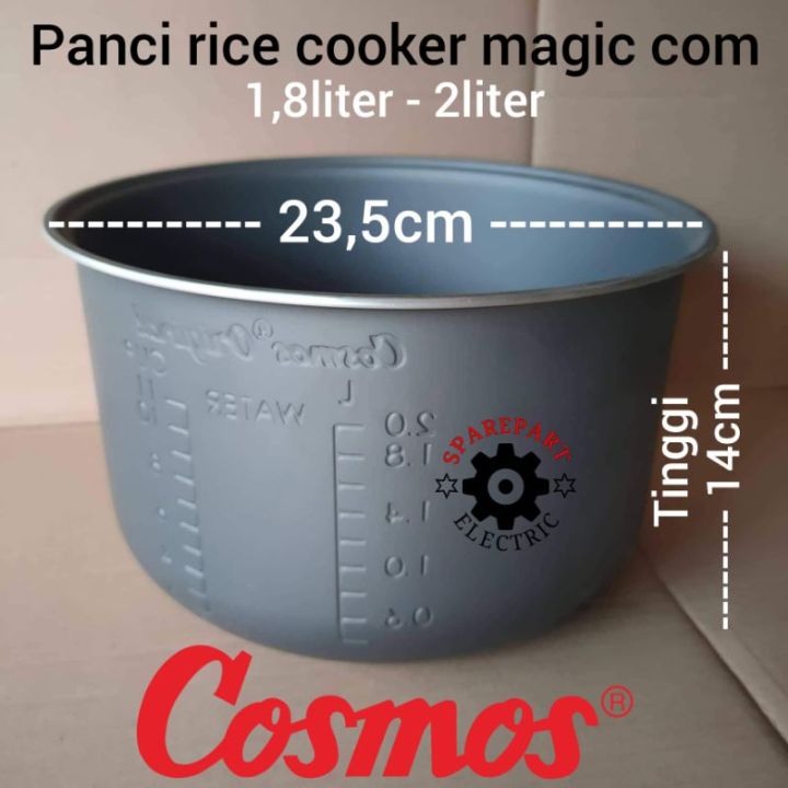PANCI RICE COOKER - MAGIC COM COSMOS ORIGINAL HARMOND 1,8 LITER ...
