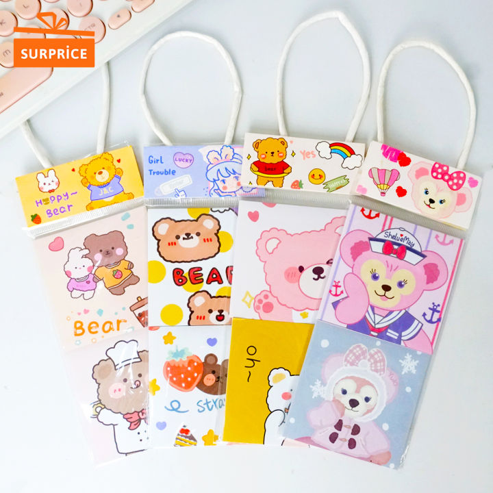 Surprice Sticky Notes Karakter Hewan Lucu (1 PACK ISI 2 STICKY NOTE ...