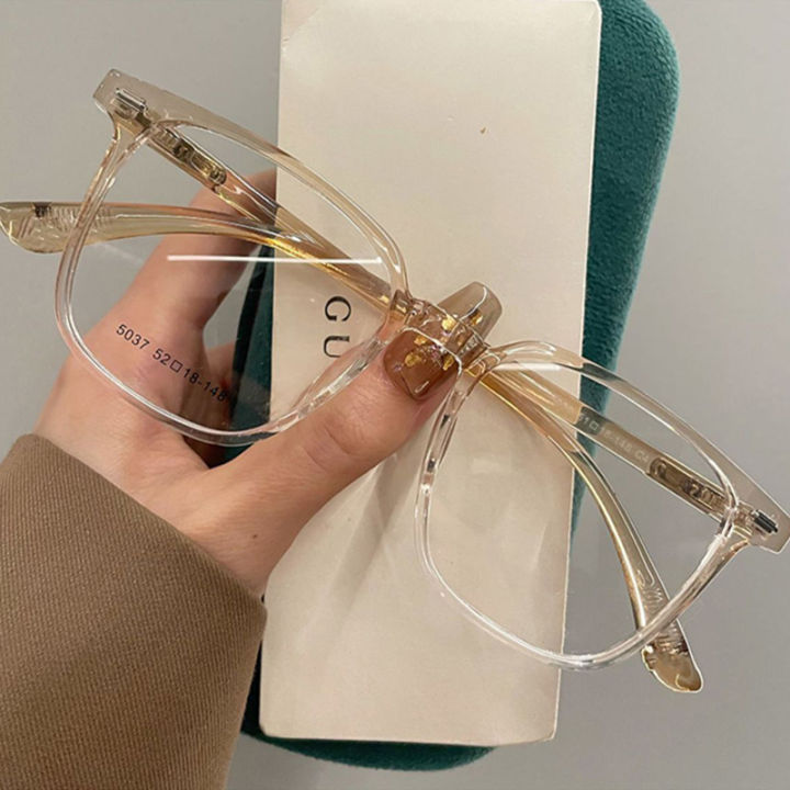 Korean Retro Square Ins Fashion Eyewear Eyeglasses Anti Blue Light ...