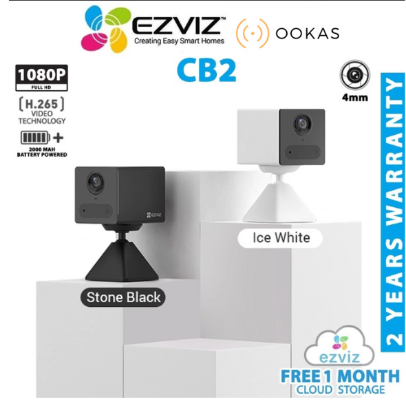 Ezviz CB2 / BC2 / CB1 Mini Battery Powered Rechargeable Wireless WiFi ...
