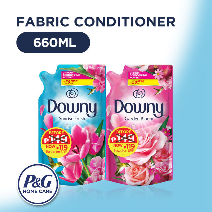 Downy Fabric Conditioner Sunrise Fresh Garden Bloom 660ml Refill Blue ...