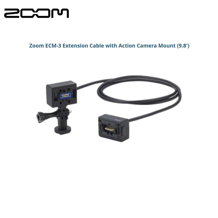 Zoom ECM-3 Extension Cable with Action Camera Mount (9.8') - ECM-3 | Lazada