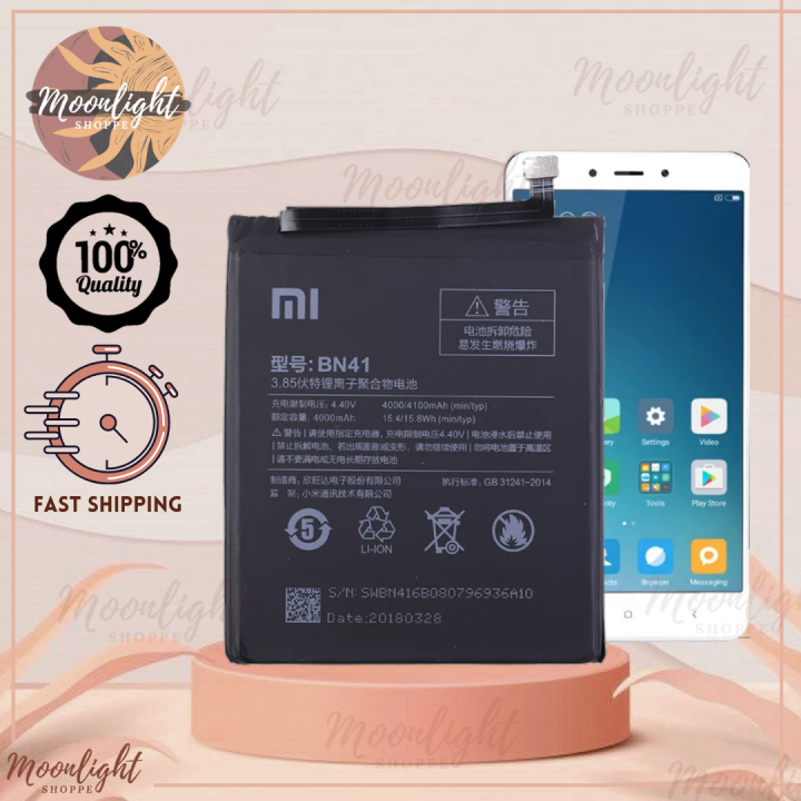 Xiaomi Redmi Note 4 / Note4 Battery Model BN41 Lithium-ion battery | Lazada PH
