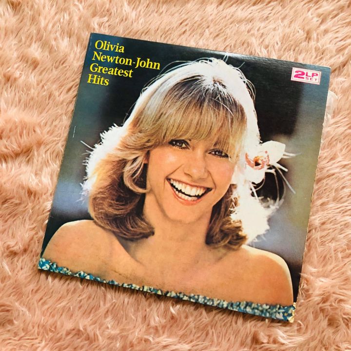 Olivia Newton John Greatest Hits 2records Lp Record Rare Plaka 33 Rpm
