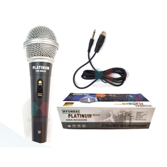 yutu MICROPHONE FOR VIDEOKE DM6000S KARAOKE WIRED MIC dm6000 | Lazada PH