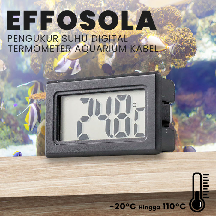 Thermometer Aquarium Digital Alat Pengukur Temperatur Suhu Air ...