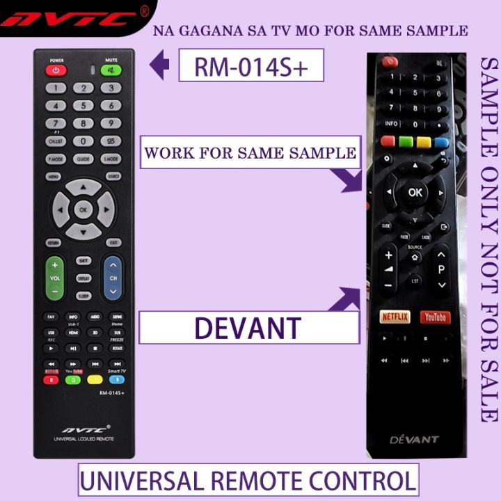 Remote Control for devant 100% Work Universal remote control Na Gagana ...
