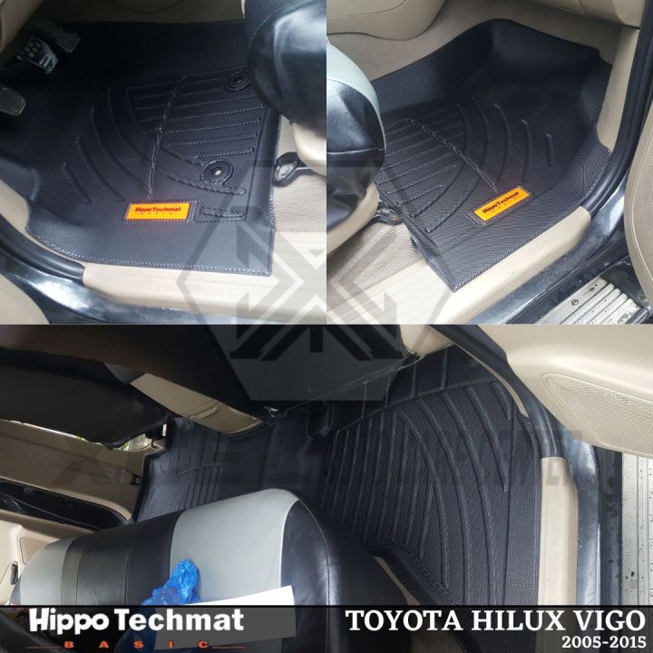 HILUX VIGO 2005-2015 HIPPO TECHMAT BASIC DEEP DISH CAR MATS V2 | Lazada PH