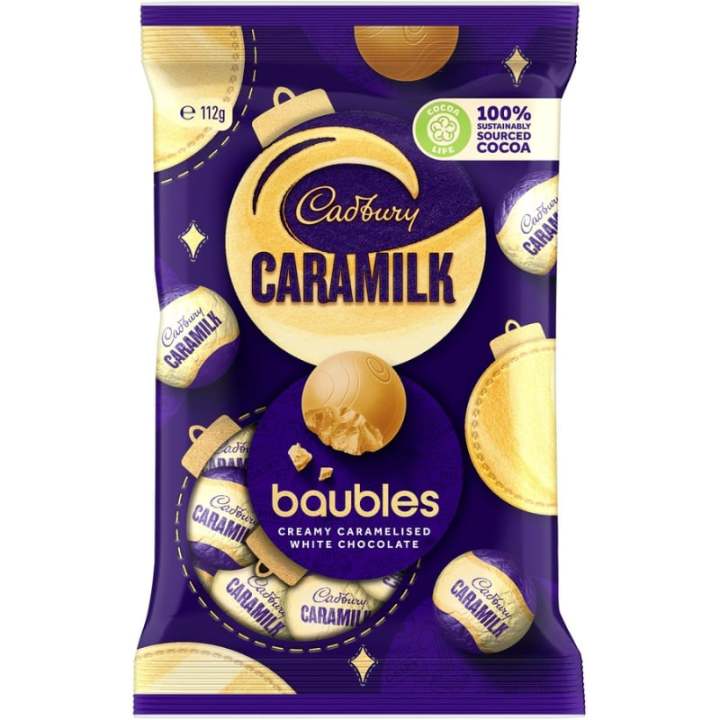 Cadbury Mint Sharepack, 150g/Old Gold Salted Caramel/Caramilk Baubles ...