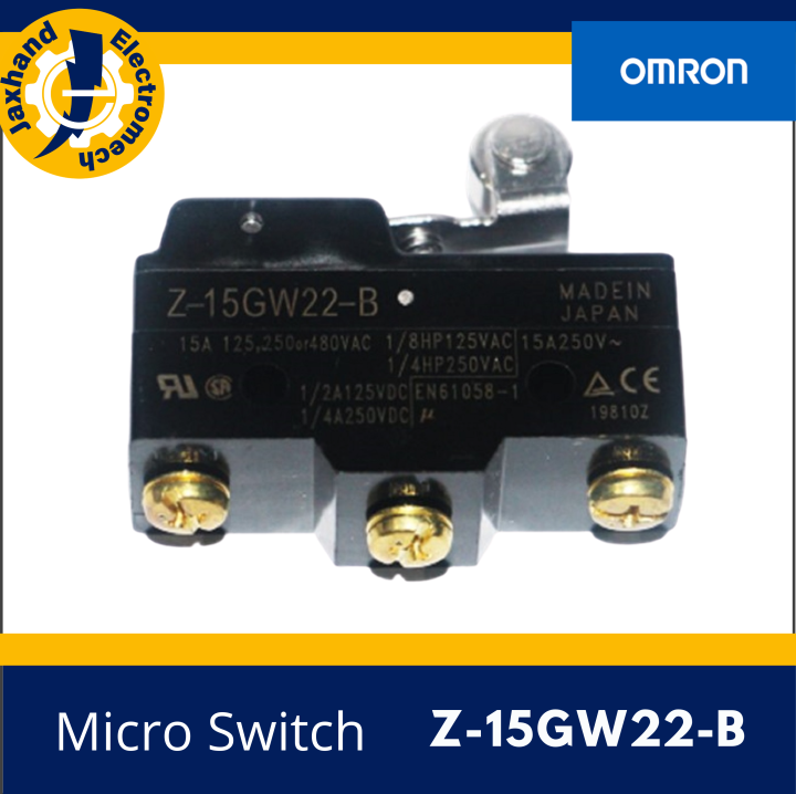 Omron Limit Switch Z-15GW22-B, Short Hinge Roller Lever, SPDT, 15A 250V | Lazada PH
