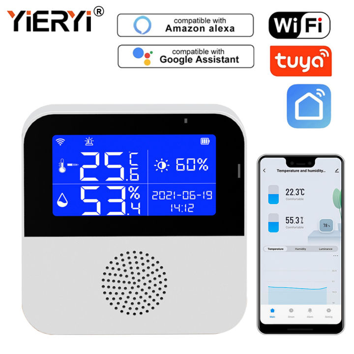 Tuya WiFi Hygrometer Detector Temperature Humidity Sensor Thermo meter humidity meter Smart Home ...