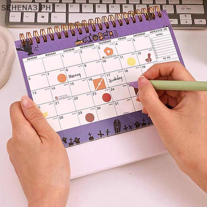 SEHPH Table Calendar 2025 Aesthetic Desk Planner Table Office Calendar ...