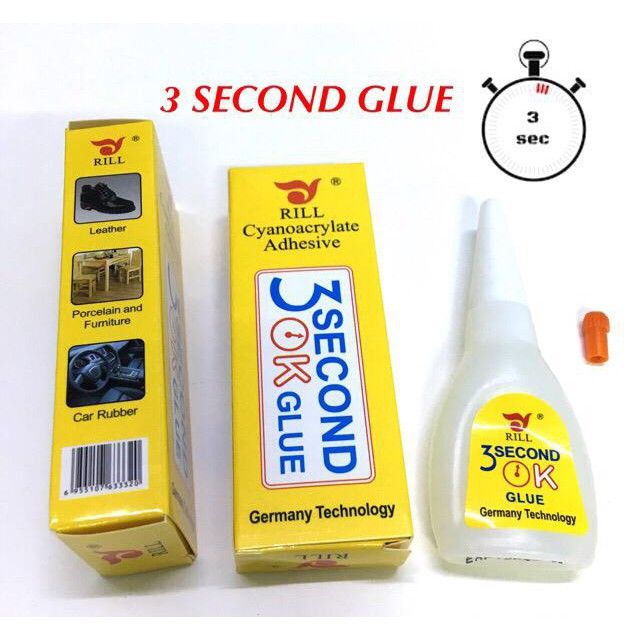 【Ship Tomorrow】Rill 3 Second OK Super Glue / 3 Second Glue / Gam 3 saat ...