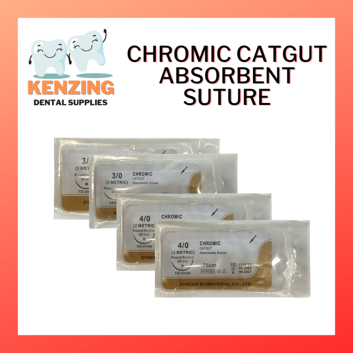 CHROMIC CATGUT Absorbable Suture - sold per pc | Lazada PH