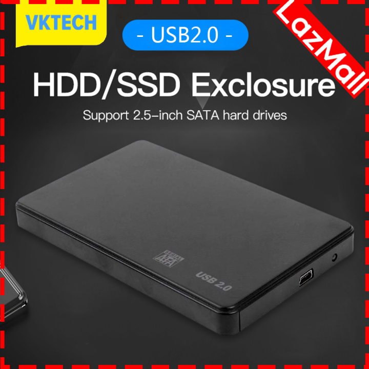 USB Hard Disk Adapter Enclosure for Laptop PC 2.5 inch SATA SSD HDD ...