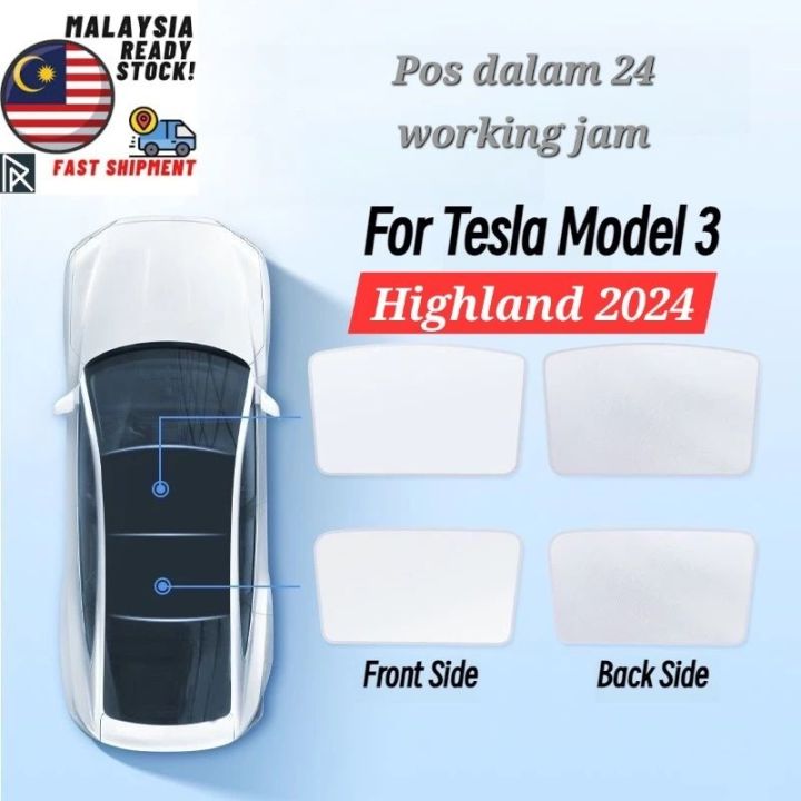 PA Premium Tesla Model 3 Highland 2024 Split Sunshade Front Rear ...