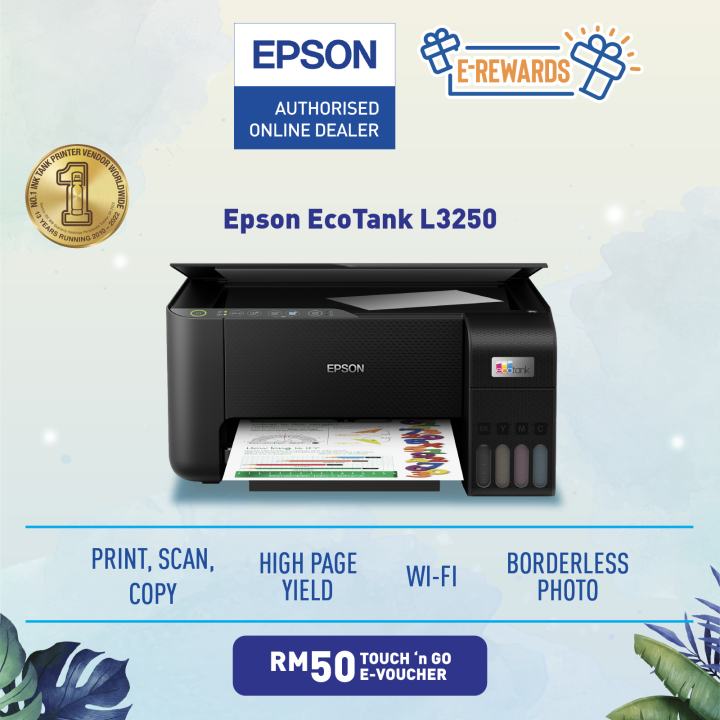 [READY STOCK] Epson EcoTank L3250 Wi-Fi All-in-One Ink Tank Printer ...