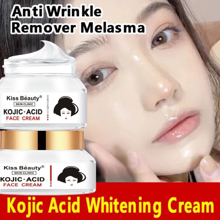 Kojic Acid Krim Malam Kolagen Wajah Cream Pemutih Anti Aging Whitening ...