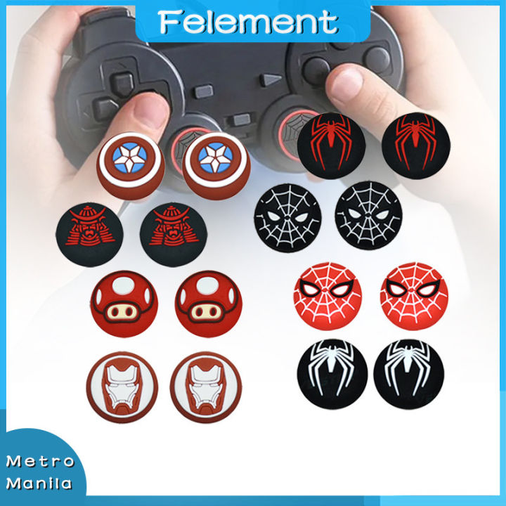 1pair Ps4 Ps5 Joystick Cap Silicone Joystick Cap Cover Controller ...