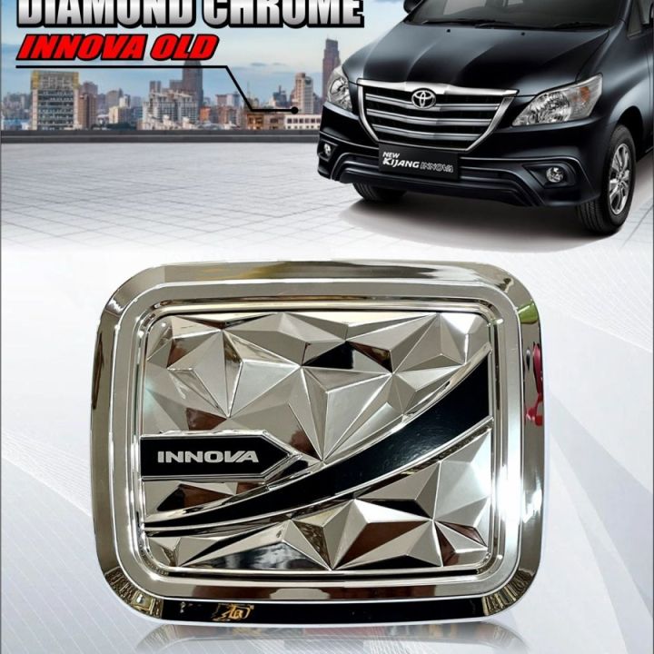 Tank Cover Tutup Tangki Bensin Mobil innova lama Chrome Model Diamond ...